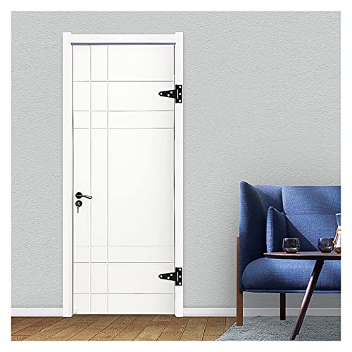 Garden Gate Hinges,Tee Shed Hinge, 2 Piece Hinges 2 Inch T Iron Lightweight Hinges, Wooden Fence Shed Barn Door Black Hinges