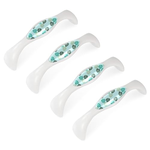 Pull Handle Fence Handle Long Cabinet Handles for Interior, Closet, Drawer, Outdoor, Garage, Leaves Simple