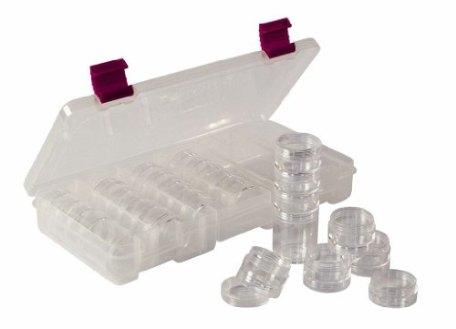 Creative Options 3610-83 Pro-Latch Bead and Embellishment Storage System with Jars, Medium