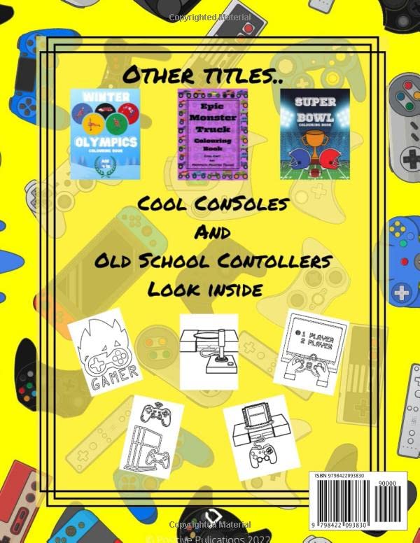 RETRO VIDEO GAME - Colouring Book: Cool Consoles and Old School Contollers