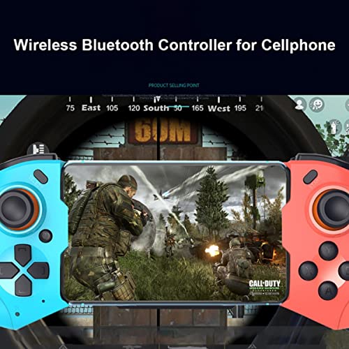 arVin Wireless Gamepad Controller for iPhone, iOS, Android, PC, Phone Game Controller for iPhone 15/14/13/iPad/MacBook/Samsung Galaxy S23/22/21/TCL/Tablet/Call of Duty Mobile/Genshin Impact/Diablo