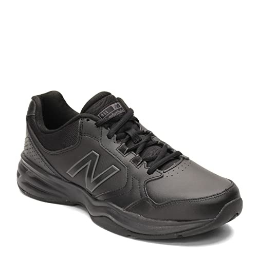 New Balance Men's 411 V1 Training Shoe, Black/Black, 12 X-Wide