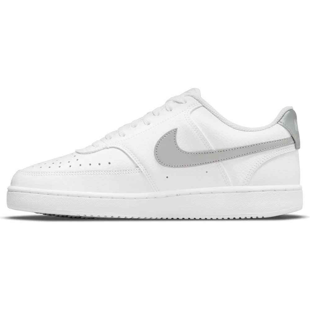 Nike Women's Low-Top Sneakers Gymnastics Shoes, White Metallic Silver, 8.5