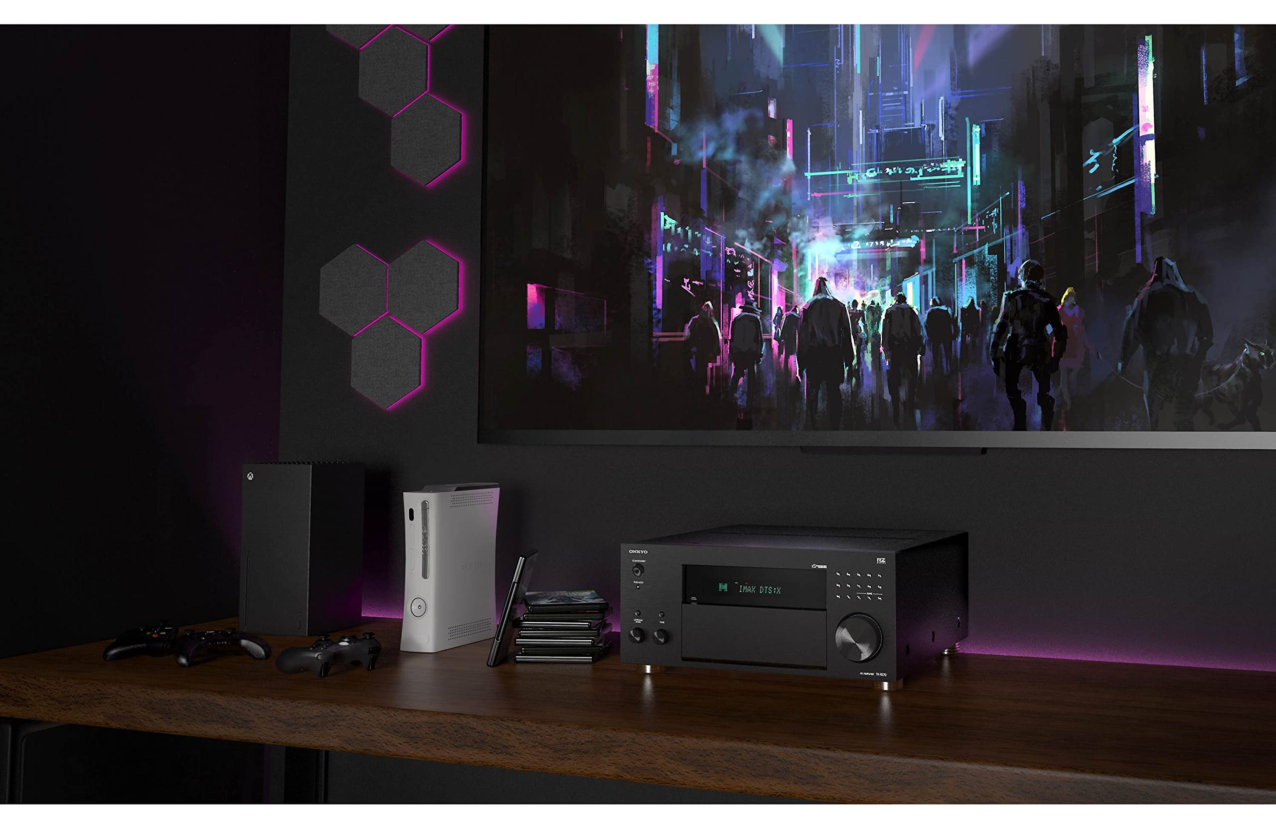 Onkyo TX-RZ70 11.2 Channel AV Receiver - 140 Watts Per Channel, Dirac Live Out of Box, Dirac Bass Control Compatible, Works with Sonos Certified, Studio Grade Processing, and More!