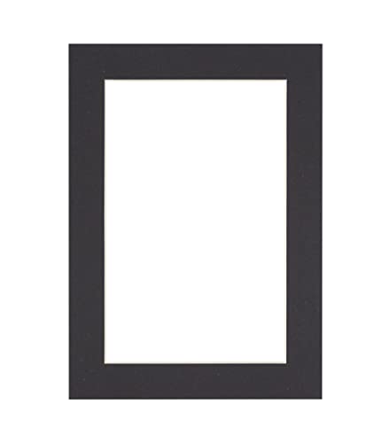 12x18 Mat Bevel Cut for 11x17 Photos - Acid Free Black Precut Matboard with Backing Board and Crystal Clear, Self Seal Photo Mat Bag - for Pictures, Photos, Framing - 4-ply Thickness