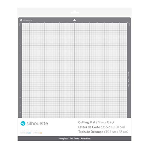 Silhouette America Cameo Plus Strong Tack Adhesive Cutting Mat for Cardstock, Chipboard, Craft Foam and More - 15"x15"
