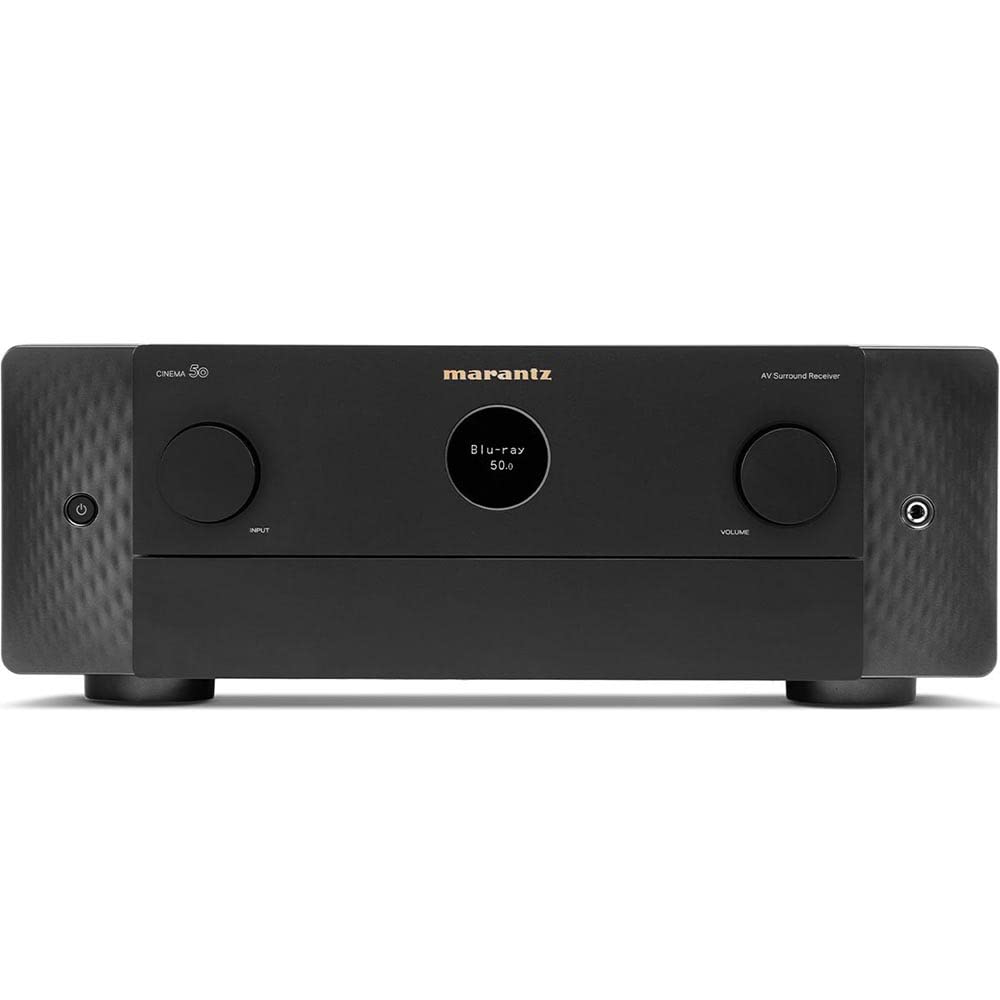 Marantz Cinema 50 9.4-Ch Receiver (110W X 9) - 4K/120 and 8K Home Theater Receiver (2022 Model), Built-in Bluetooth, Wi-Fi & HEOS Multi-Room, Supports Dolby Atmos, DTS:X Pro, IMAX Enhanced & Auro 3D