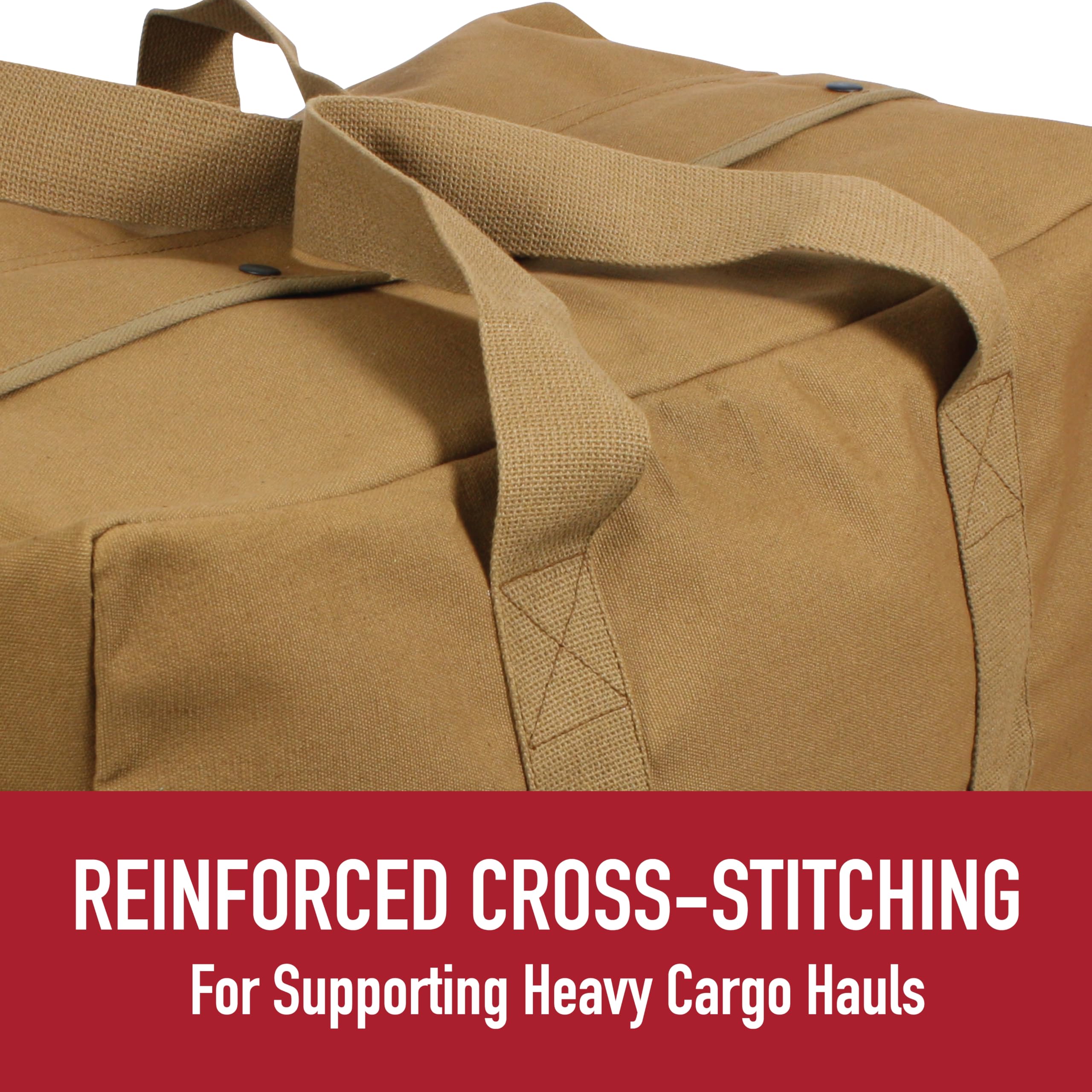 Rothco Canvas Parachute Cargo Bag Extra Large Duffle Bag 75L, Olive Drab