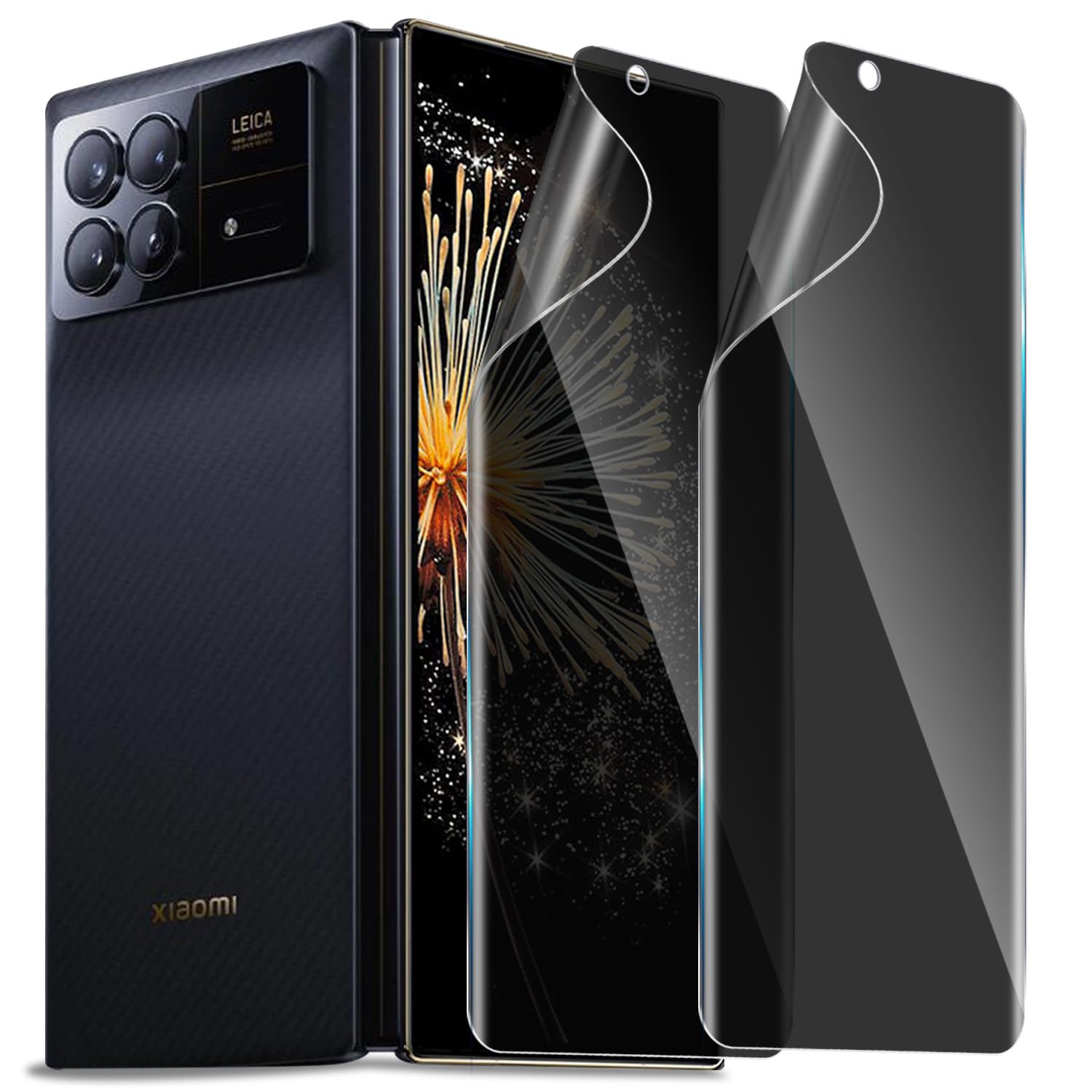 Zeking [2 Pack for Xiaomi Mix Fold 3 Privacy Front Screen Protector, Anti-Spy[Anti-Scratch] 9H Hardness[Bubble Free]