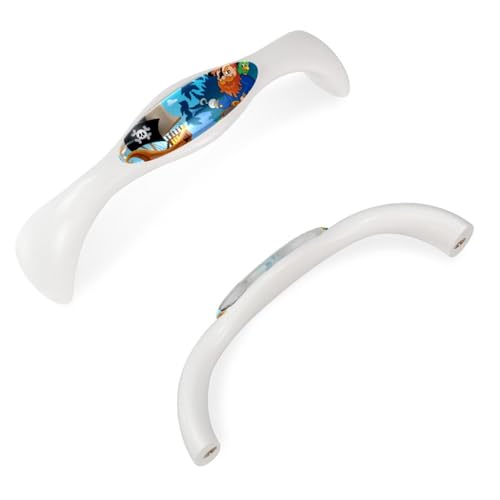Pull Handle Fence Handle Long Cabinet Handles for Interior, Closet, Drawer, Outdoor, Garage, Pirate Sea Boat