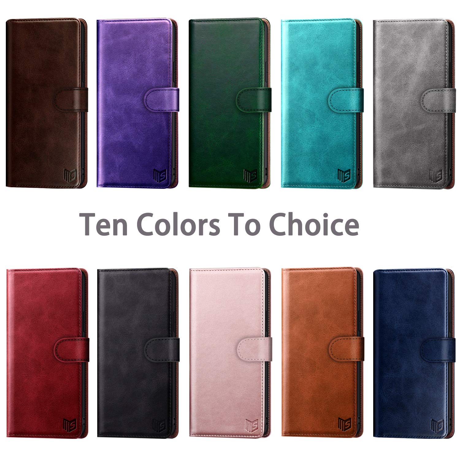 SUANPOT for Samsung Galaxy S8+ /S8 Plus 6.2 (Not Fit S8) Leather Wallet case with RFID Blocking Credit Card Holder, Flip Folio Book PU Cell Phone Cover Shockproof case Pocket for Men Women Light Brown
