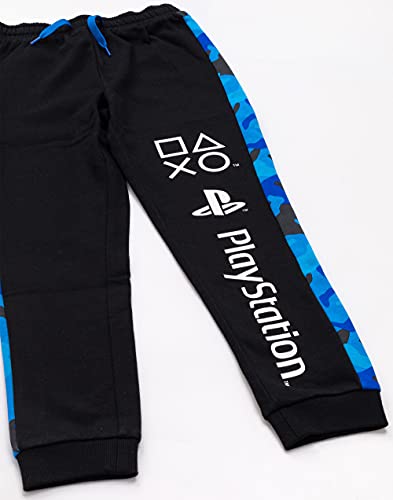 PlayStation Lounge Pants Boys Black Game Console Pajamas Trouser Joggers Pjs 9-10 Years