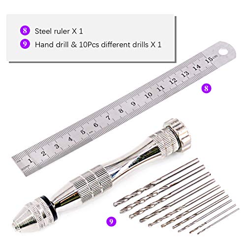 Swpeet 35Pcs Professional for Gundam Modeler Basic Tools, Tool Set for Gundam Model Tools Kit Perfect for Gundam Model Kit Building Beginner Hobby Model Assemble Building with Duty Plastic Container