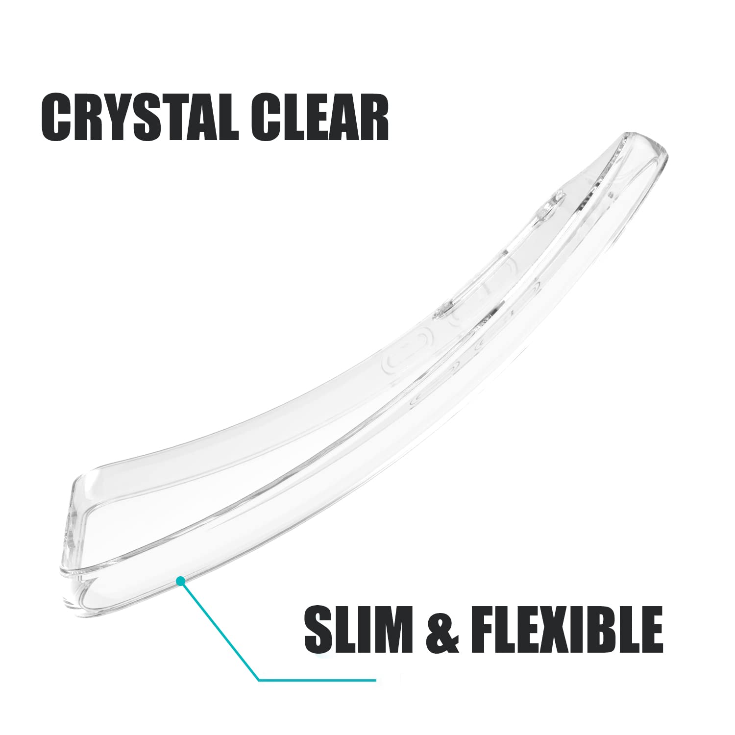 CoverON Designed for Samsung Galaxy S23 Case Clear, Slim Crystal Clear TPU Rubber Flexible Soft Skin Cover Protective Sleeve Fit Samsung Galaxy S23 Phone Case - Transparent