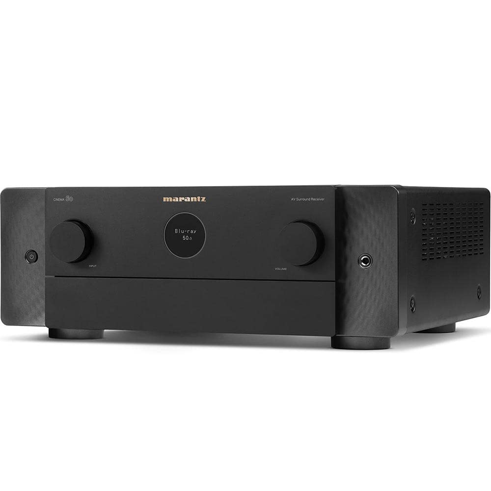 Marantz Cinema 50 9.4-Ch Receiver (110W X 9) - 4K/120 and 8K Home Theater Receiver (2022 Model), Built-in Bluetooth, Wi-Fi & HEOS Multi-Room, Supports Dolby Atmos, DTS:X Pro, IMAX Enhanced & Auro 3D