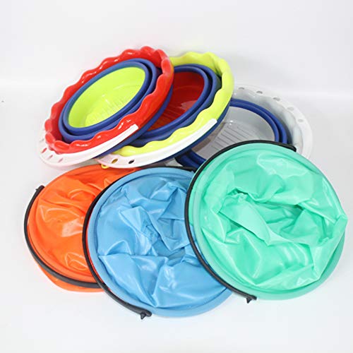 NUOBESTY Portable Paint Brush Washer,Collapsible Bucket Reusable Water Cup for Watercolor Acrylic Oil Painting