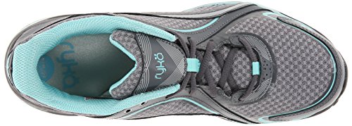 Ryka Women's Sky Walk Walking Shoe, Frost Grey/Aqua Sky/Iron Grey, 8.5 M US