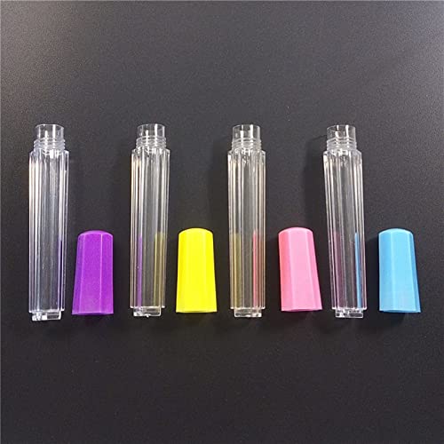plplaaoo Sewing Needles Container, Clear Durable Plastic Sewing Pins Storage Case, 10Pcs Needle Storage Tube, Sewing Needles Storage Bottles Holder Fits Home