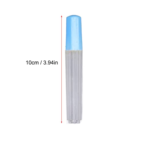 plplaaoo Sewing Needles Container, Clear Durable Plastic Sewing Pins Storage Case, 10Pcs Needle Storage Tube, Sewing Needles Storage Bottles Holder Fits Home