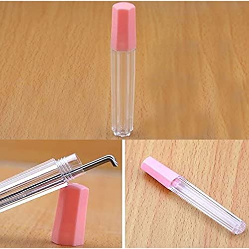 plplaaoo Sewing Needles Container, Clear Durable Plastic Sewing Pins Storage Case, 10Pcs Needle Storage Tube, Sewing Needles Storage Bottles Holder Fits Home