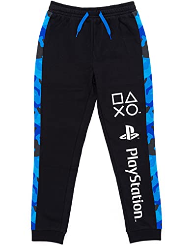 PlayStation Lounge Pants Boys Black Game Console Pajamas Trouser Joggers Pjs 9-10 Years