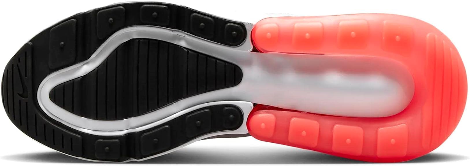 Nike Men's Air Max 270 Running Shoes (White/Hot Punch/Black, us_Footwear_Size_System, Adult, Men, Numeric, Medium, Numeric_9)