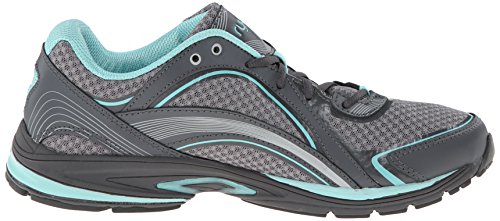 Ryka Women's Sky Walk Walking Shoe, Frost Grey/Aqua Sky/Iron Grey, 8.5 M US
