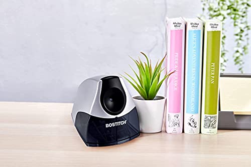 Bostitch Personal Electric Pencil Sharpener - Electrical Automatic Powerful Motor for Fast Sharpening - Compact Electric Sharpener - Includes Sharpening Tray & Safety Switch for Home, School, Office