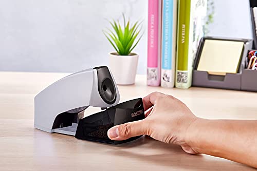 Bostitch Personal Electric Pencil Sharpener - Electrical Automatic Powerful Motor for Fast Sharpening - Compact Electric Sharpener - Includes Sharpening Tray & Safety Switch for Home, School, Office