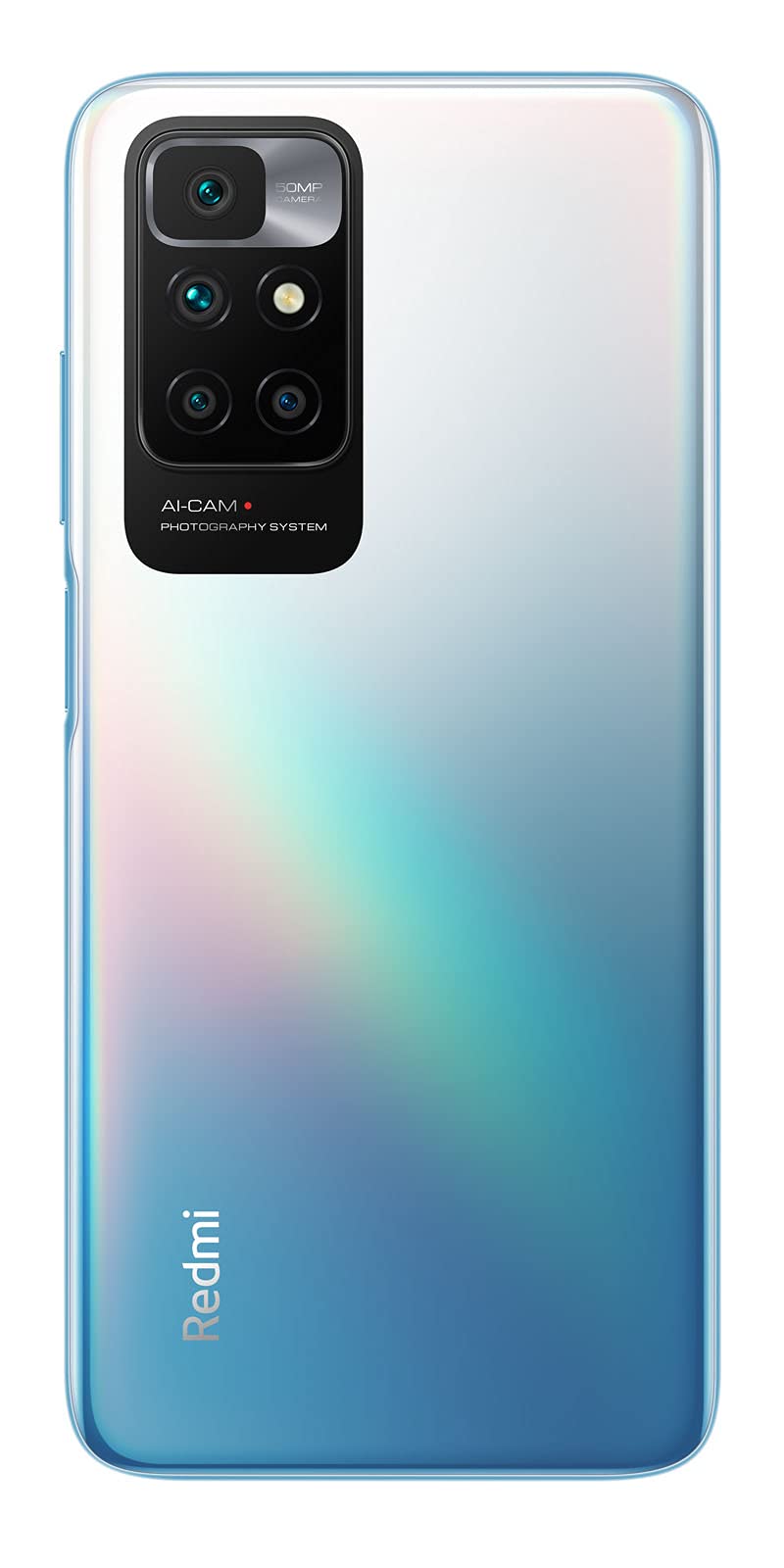 Xiaomi Redmi 10 4G Volte GSM Factory Unlocked 6.5" 50MP Quad Camera (Sprint Boost Cricket) + Fast Car Charger Bundle (Sea Blue, 64GB+4GB)