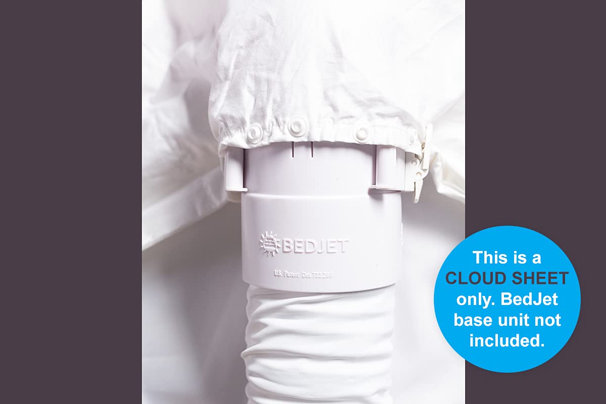 BedJet Cloud Sheet - Dual Zone King (Cooling, Heating & Climate Control just for Your Bed) White
