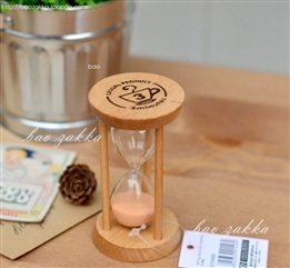 Bao ZAKKA groceries at a single stamping Word 3 minutes wooden hourglass