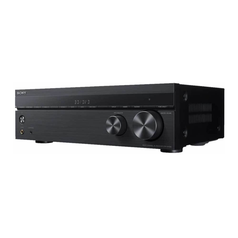 Sony STRDH590 5.2-Channel Home Theater AV Receiver with Speaker Wire Bundle with Banana Plugs and Focus Fastening Cable Ties (3 Items)