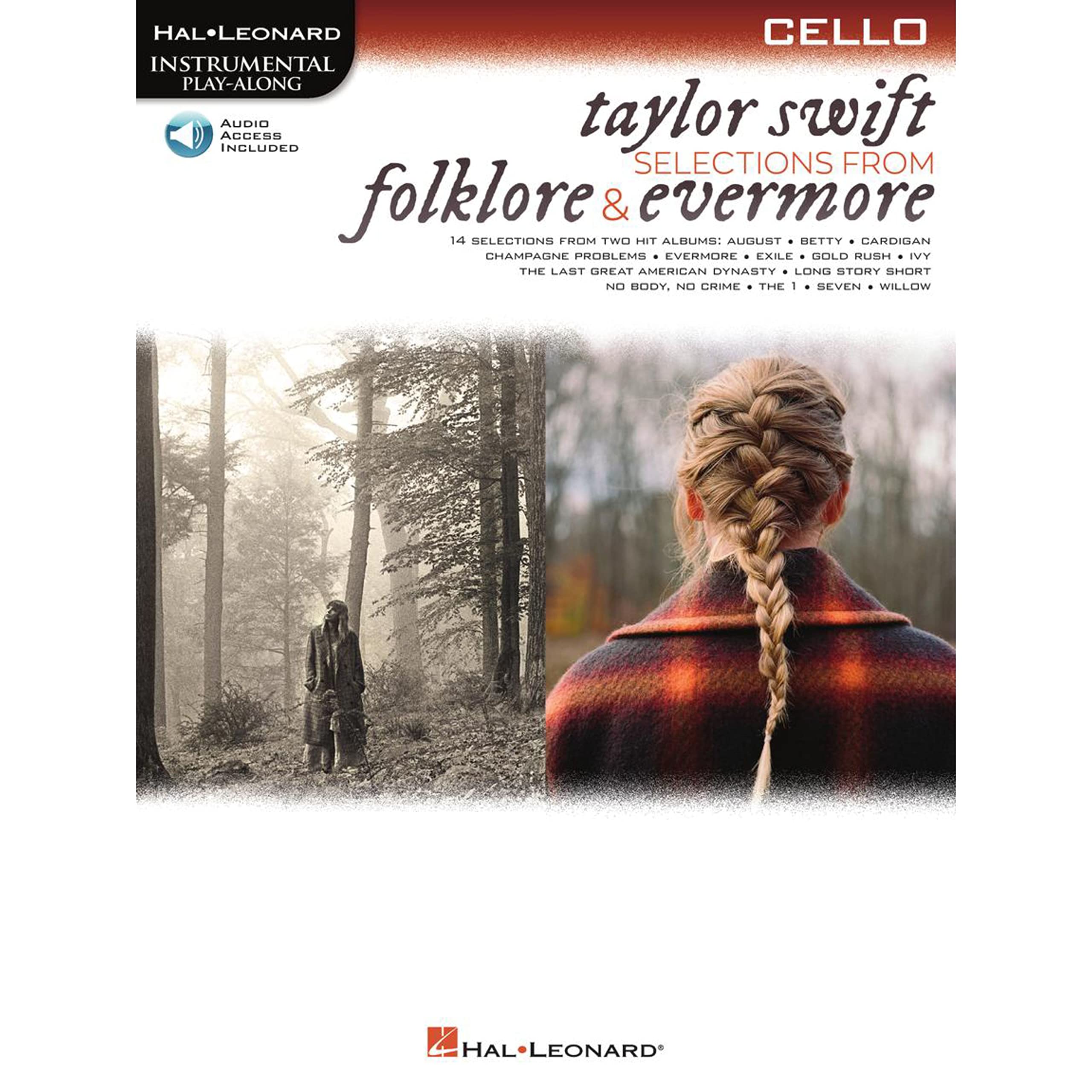 Taylor Swift - Selections from Folklore & Evermore: Cello Play-Along Book with Online Audio (Hal Leonard Instrumental Play-along)