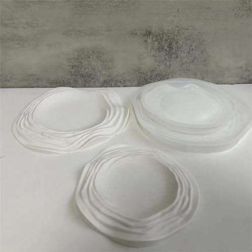 Irregular Tray Silicone Mold DIY Handmade Epoxy Resin Craft Casting Tool Storage Plate Coasters Molds Home Decorations