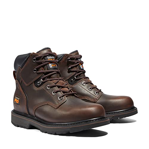 Timberland PRO Men's Pit Boss 6 Inch Soft Toe Industrial Work Boot, Brown, 11.5