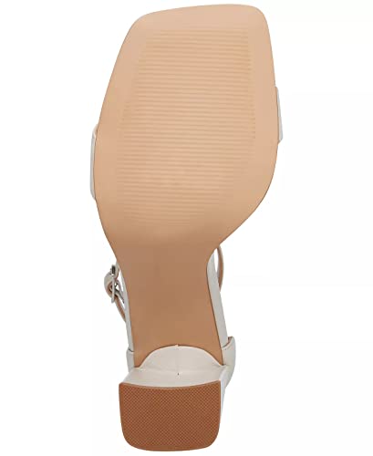Steve Madden Women's TIAA Heeled Sandal, Bone Leather, 8