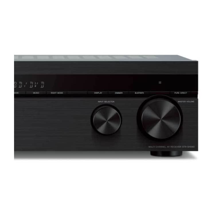 Sony STRDH590 5.2-Channel Home Theater AV Receiver with Speaker Wire Bundle with Banana Plugs and Focus Fastening Cable Ties (3 Items)