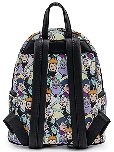Loungefly Disney Villains Mini-Backpack Handbag Maleficent Cruella Ursula Print