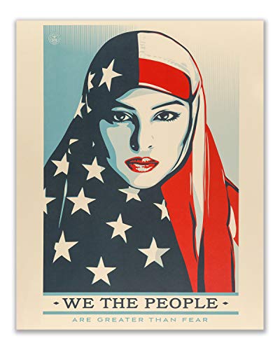 BigWig Prints - Shepard Fairey We the People Posters, Inspirational Wall Art, Defend Dignity and Protect Each Other Prints, Artistic Wall Decor for Home or Office - Unframed Set of 3 (8x10)