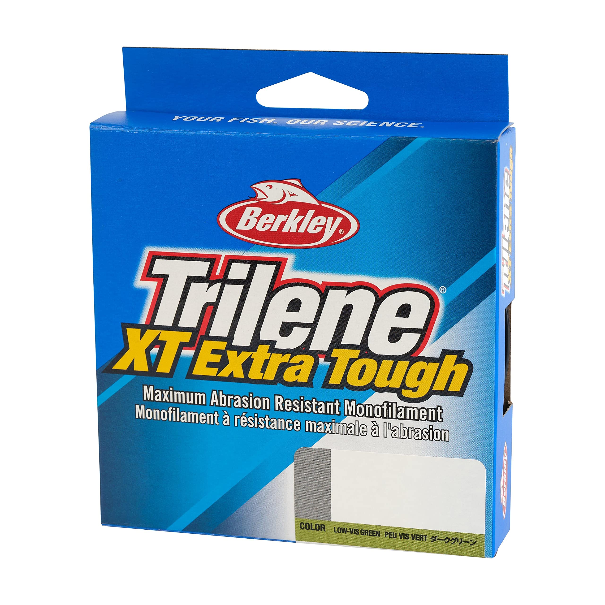Berkley Trilene® XT®, Low-Vis Green, 6lb | 2.7kg, 330yd | 301m Monofilament Fishing Line, Suitable for Saltwater and Freshwater Environments