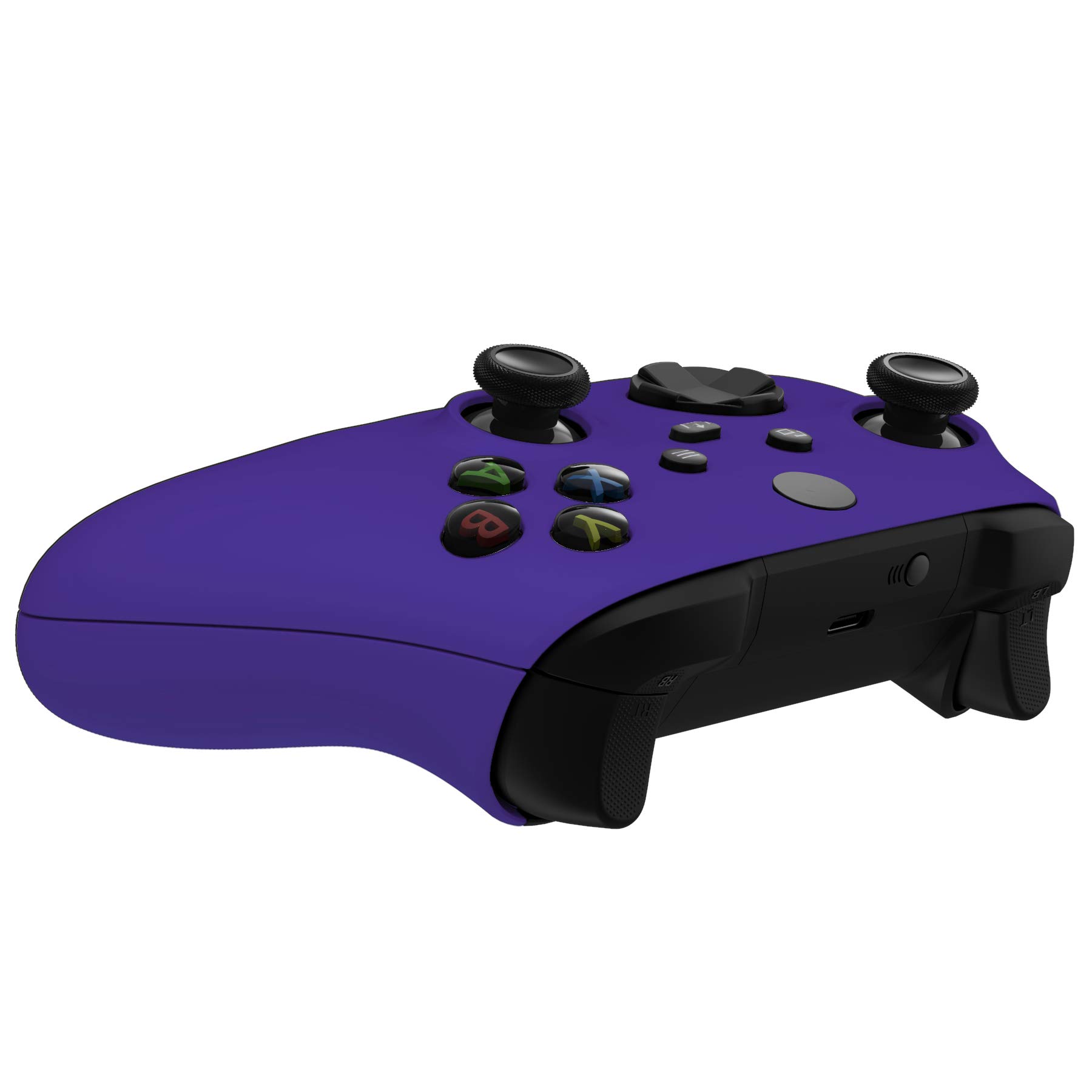 eXtremeRate Side Rails Grips Shell for Xbox Series X & S Controller, Purple Soft Touch Grip Custom Accessories Back Panels Cover Faceplate for Xbox Core Wireless Controller [Controller Excluded]