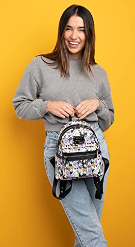 Loungefly Disney Villains Mini-Backpack Handbag Maleficent Cruella Ursula Print