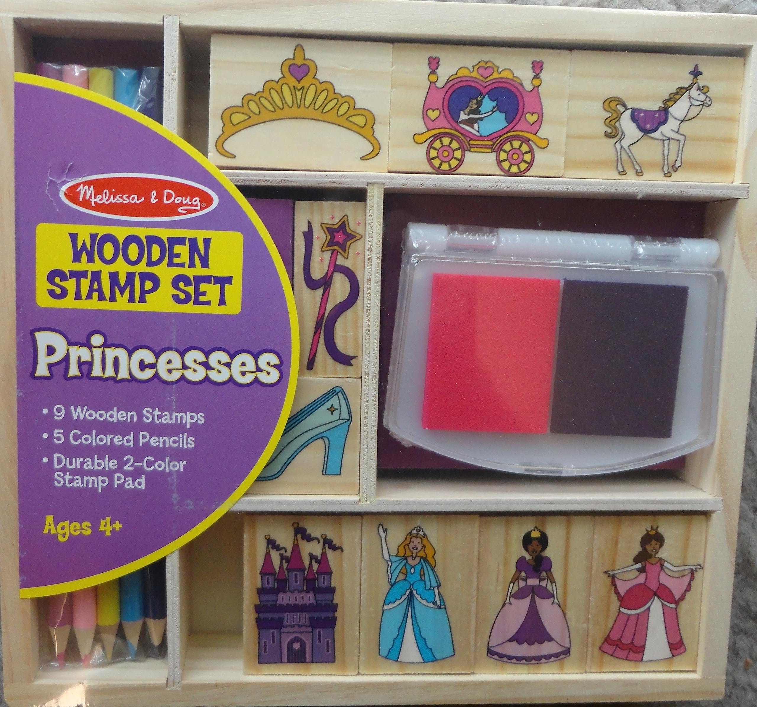 Wooden Princess Stamp Set Melissa & Doug Other English