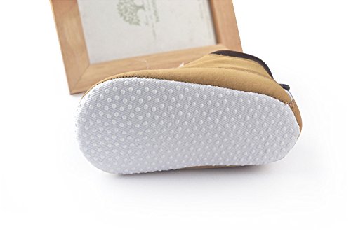 Baby Boy's Girls Warm Snow Short Boots First Walkers Shoes 0-18 Months(Brown,0-6months)