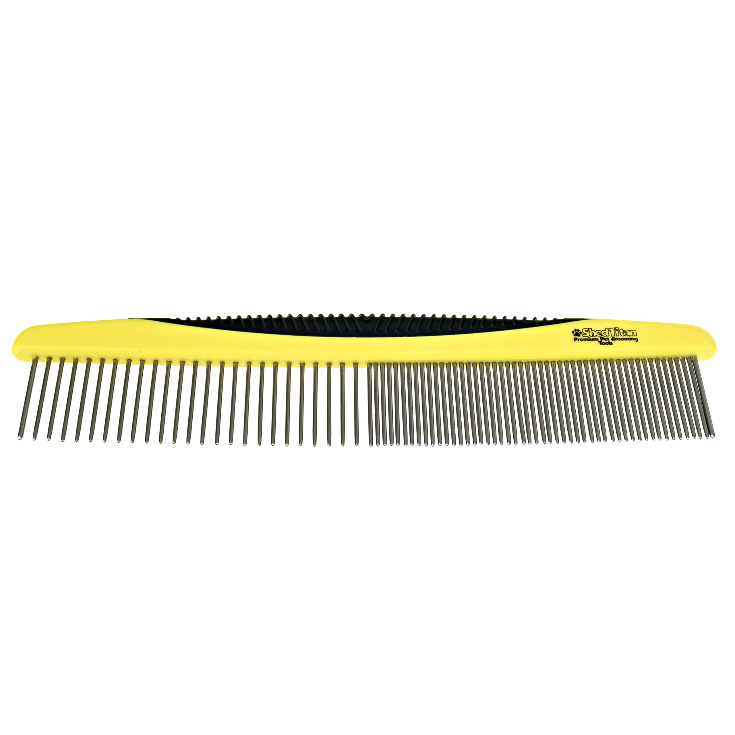 ShedTitan Metal Dog Comb for Matted Hair & Detangler Combs Set - Remove Tangles & Matted Fur - Easy Safe Cat & Dog Combs for Grooming Doodles