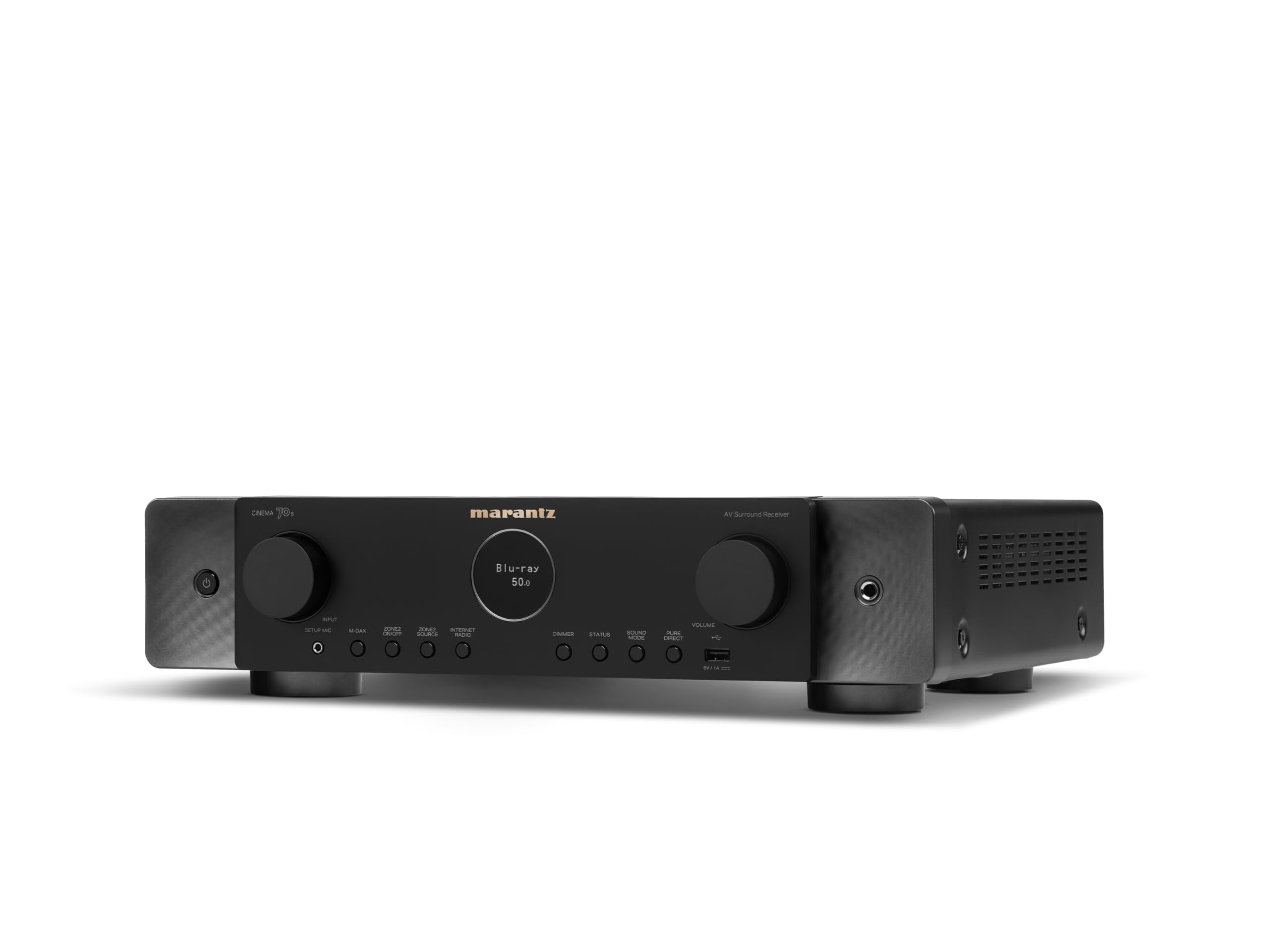 Marantz Cinema 70S 7.2-Ch Receiver (50W X 7) - 4K/120 and 8K Home Theater Receiver, Built-in Bluetooth, Wi-Fi & HEOS Multi-Room, Supports Dolby Atmos, DTS:X