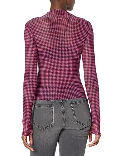 Steve Madden Apparel womens Eliza Shirt, Pink Glo, X-Small US