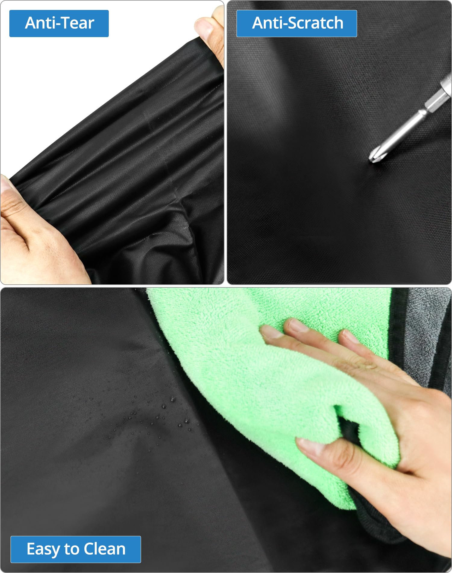 Qwork Universal Rollaway Bed Cover, 40" x 13" x 41", Thickened Storage Cover for 38 in Folding Cot Bed, Water & Dust Resistant, with 600D Fabric Zipper, Folding Bed Storage Cover Bed Protector