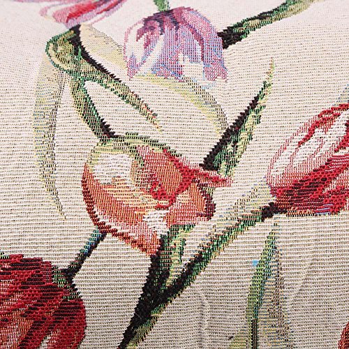 DIY Knitting Bag, Household Sewing Needles Knitting Supplies Fabric Crafts Storage Bag Organizer Bag Portable Crochet Hook(Rose Jacquard)